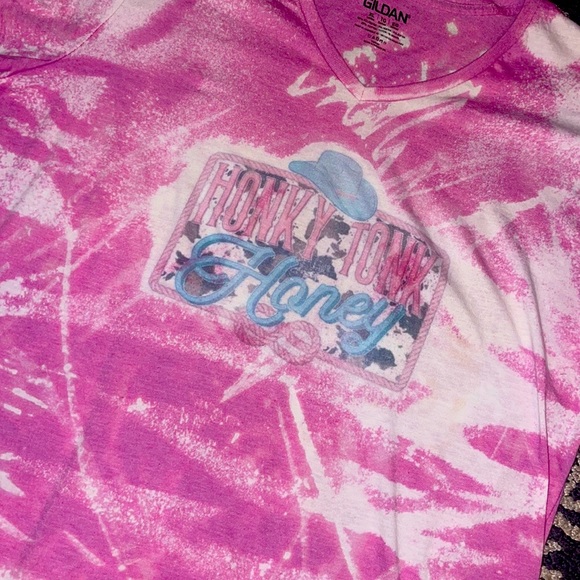 Gildan | Tops | Honkey Tonk Honey Tshirt Size Xl Sublimation | Poshmark